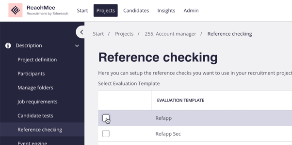 How does the integration between Refapp and ReachMee work?